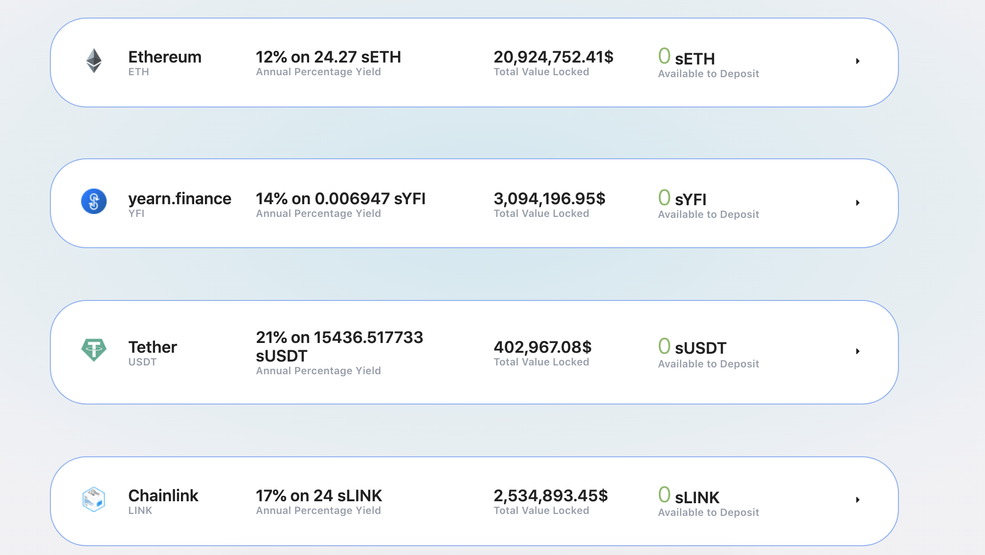 sort earn assets by TVL · Issue #70 · scrtlabs/EthereumBridgeFrontend · GitHub