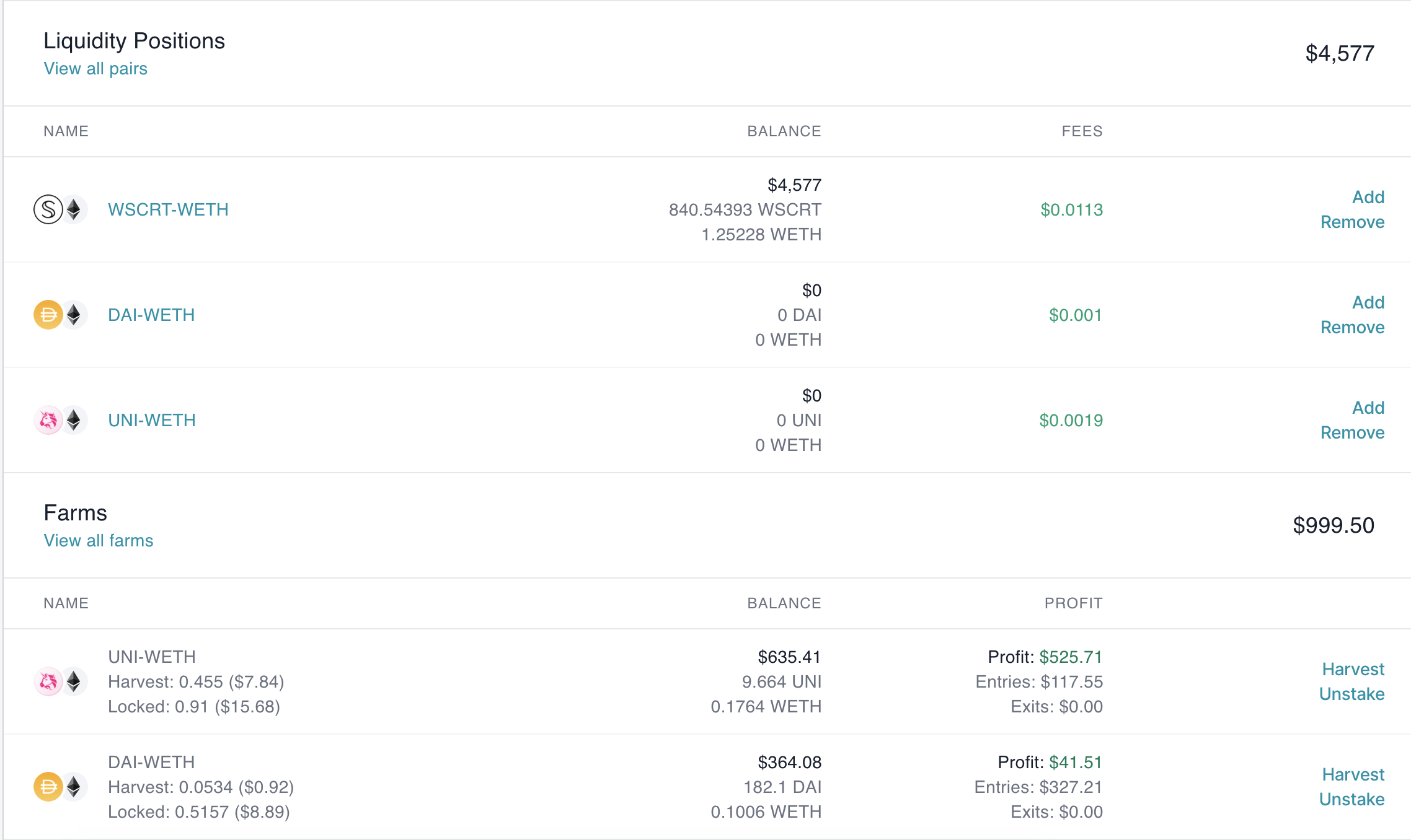 Portfolio page (tab) · Issue #55 · scrtlabs/EthereumBridgeFrontend · GitHub