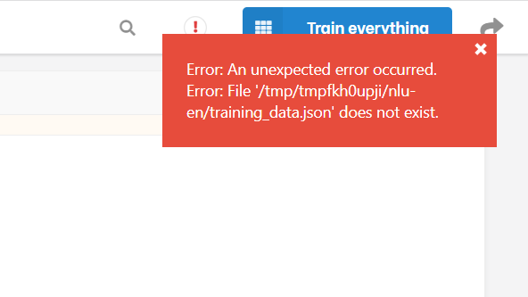Training And Loading The Model Is Failing · Issue 826 · Botfrontbotfront · Github