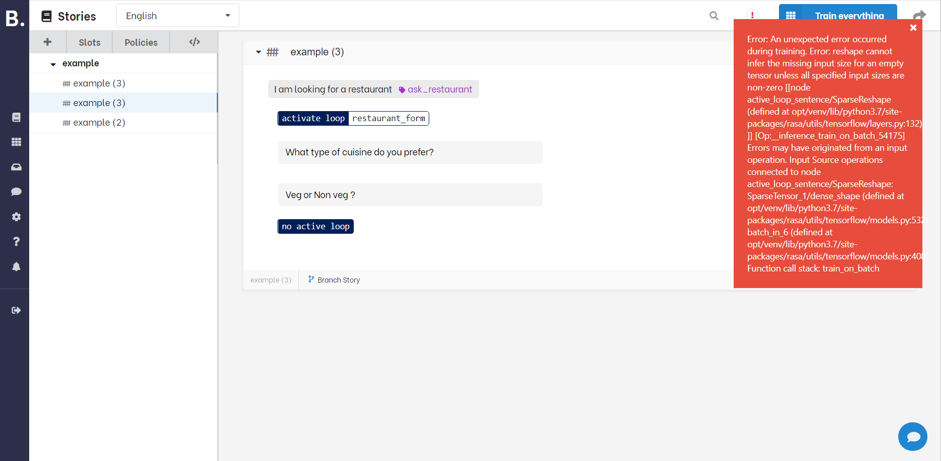 How to use loops in stories or rules ? · Issue #828 · botfront/botfront · GitHub