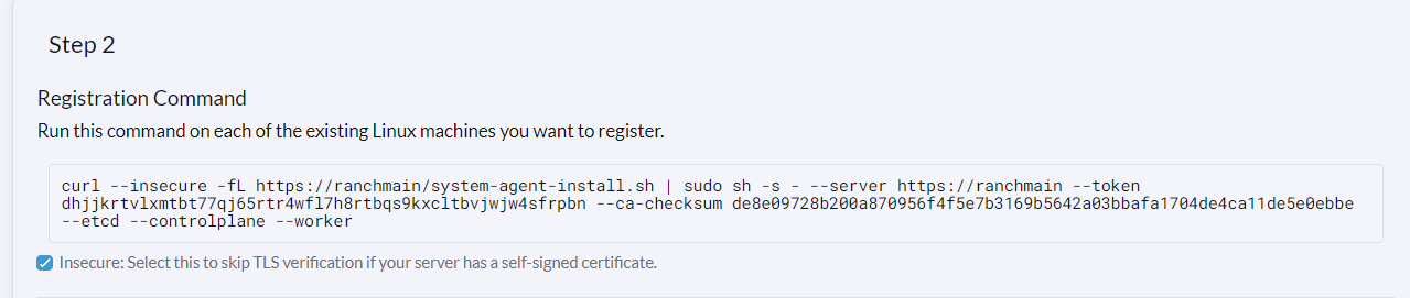 Insecure RKE2 Registration command is missing label · Issue #33977 · rancher/rancher · GitHub