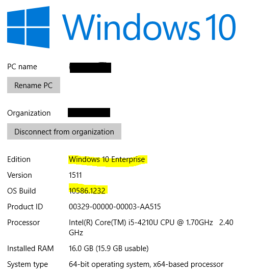 Unable to install Docker for windows in Windows 10 Enterprise build 10586.1232 · Issue #1435 ...