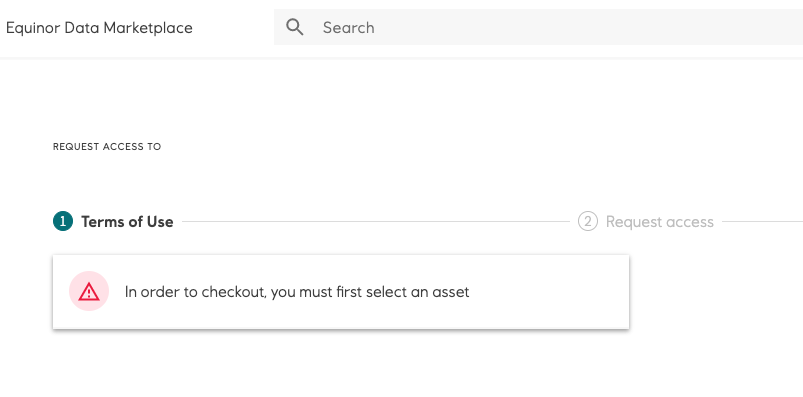 Improve checkout of assets without terms · Issue #212 · equinor/data-marketplace · GitHub