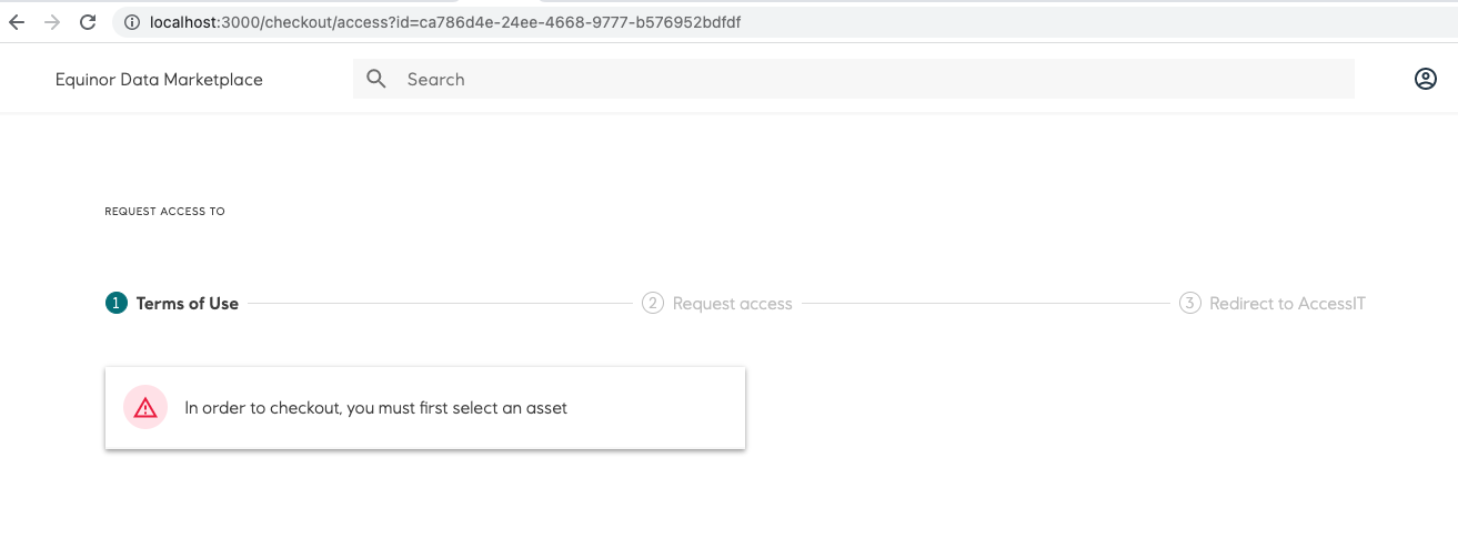 Prevent users from entering the checkout flow on step 2 or 3 · Issue #217 · equinor/data ...