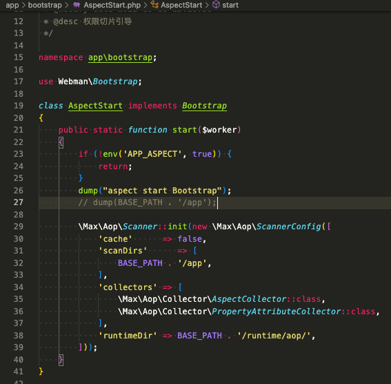 webman 切面初始化的时候 可以放到bootstarp中吗 · Issue #2 · next-laboratory/aop · GitHub