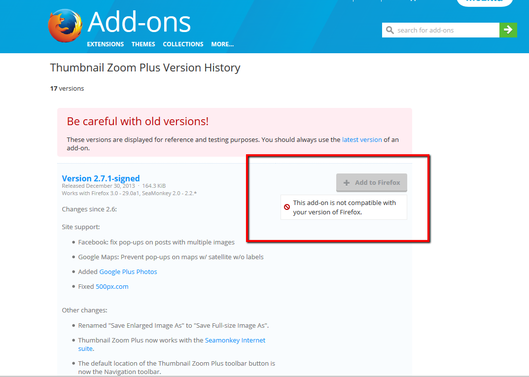 Older versions of legacy add-ons can't be downloaded · Issue #4696 ...