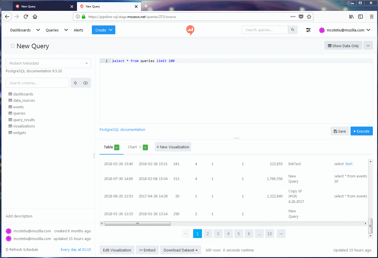 Page navigation should not be included in the query results table · Issue #2749 · getredash ...