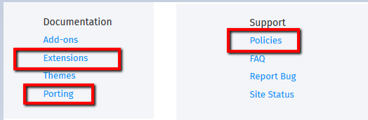 Update dev hub footer · Issue #4540 · mozilla/addons · GitHub