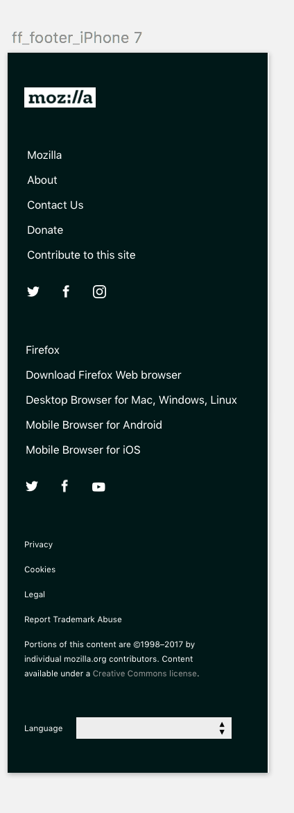 Footer On Mobile Does Not Comply With Mocks · Issue 10899 · Mozillaaddons · Github 3080