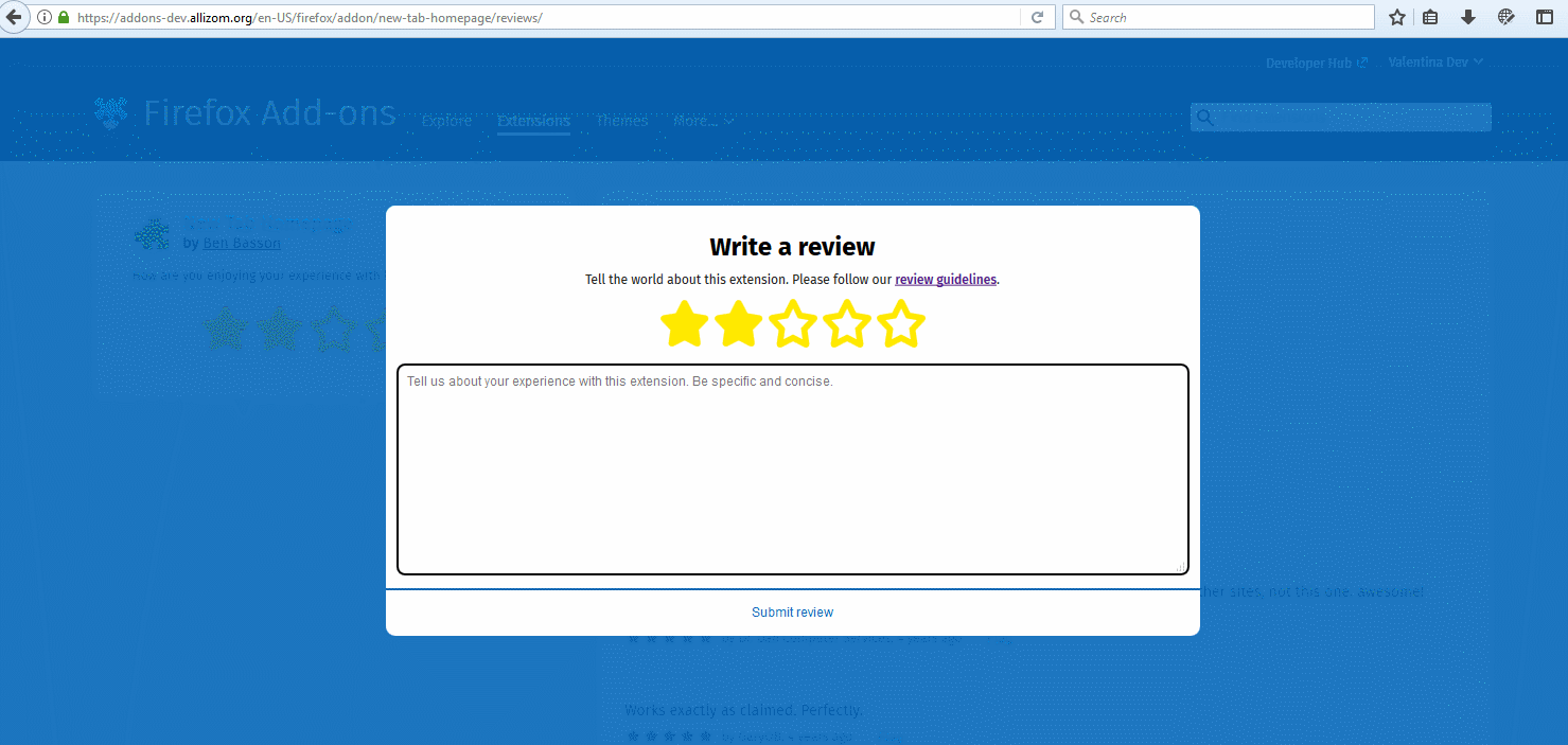 Link to review guidelines from the review dialog · Issue #11018 · mozilla/addons · GitHub