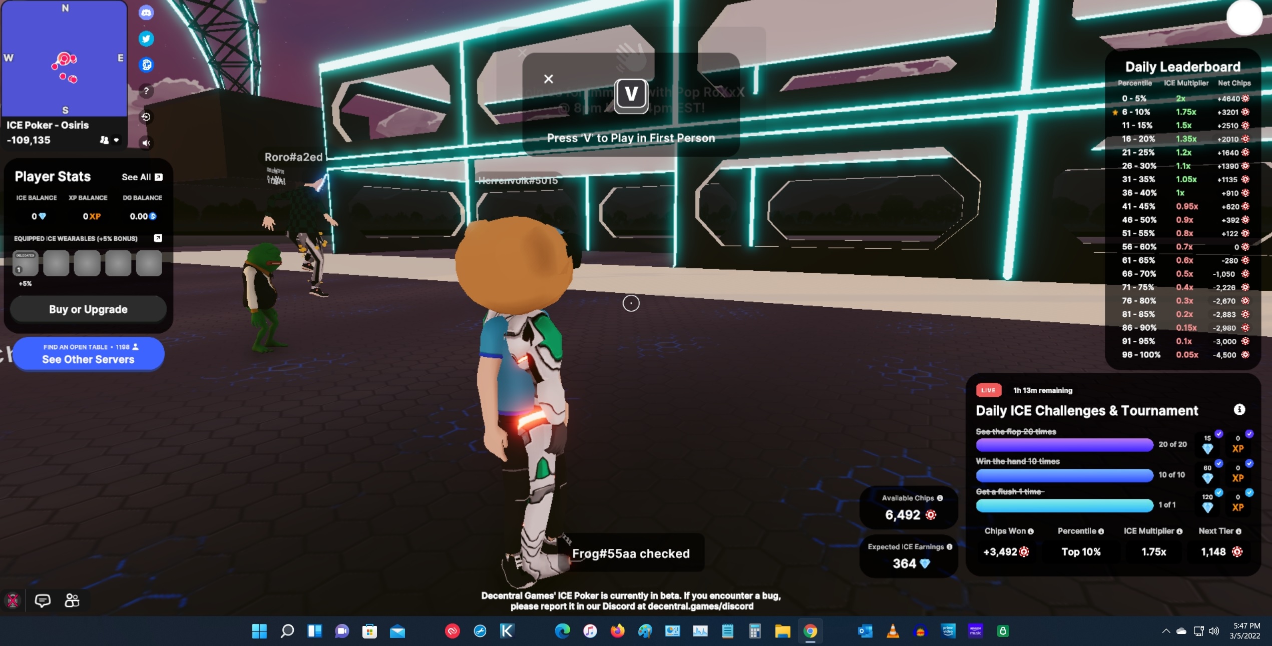 Ice Poker glitch · Issue #310 · decentraland/issues · GitHub