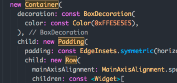 Experiment making the widget hierarchy structure more glanceable in code · Issue #606 · Dart ...