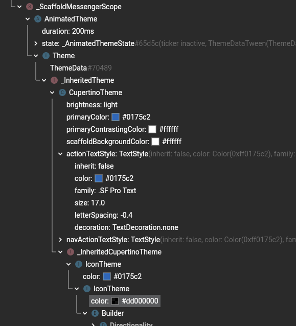 Not clear which non-widget data types get expanded and which don't ...