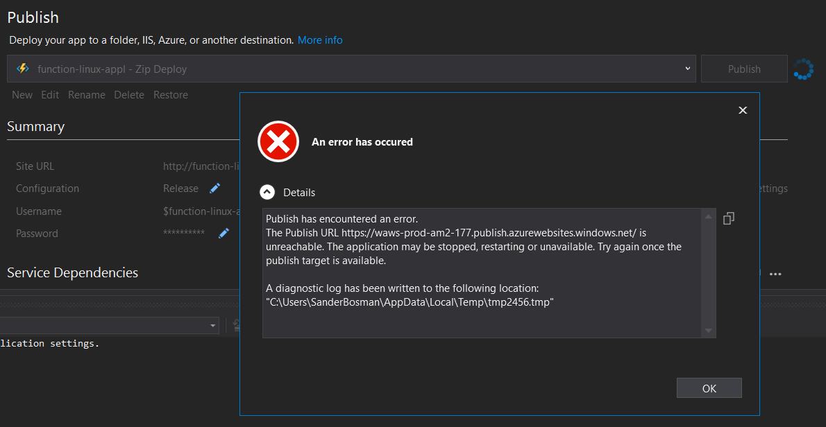 Consumption Plan Linux 0 Functions Loaded For Net Core 31 Functions Project · Issue 6884 5467