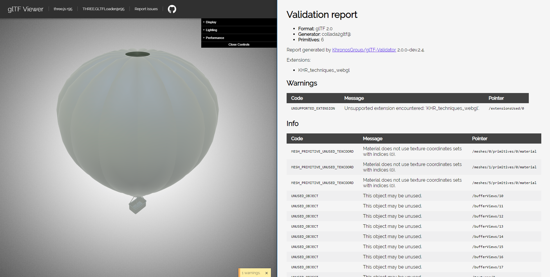 Unsupported extension: KHR_techniques_webgl · Issue #95 · KhronosGroup/glTF-Validator · GitHub