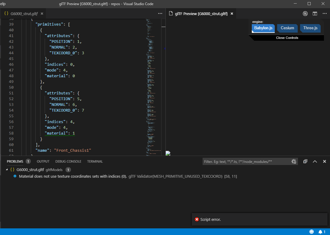 Babylon previewer: "script error" · Issue #152 · AnalyticalGraphicsInc/gltf-vscode · GitHub