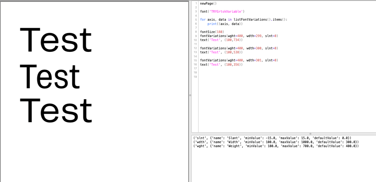 Unexpected Variable font behaviour around Axis Defaults · Issue #305 · typemytype/drawbot · GitHub