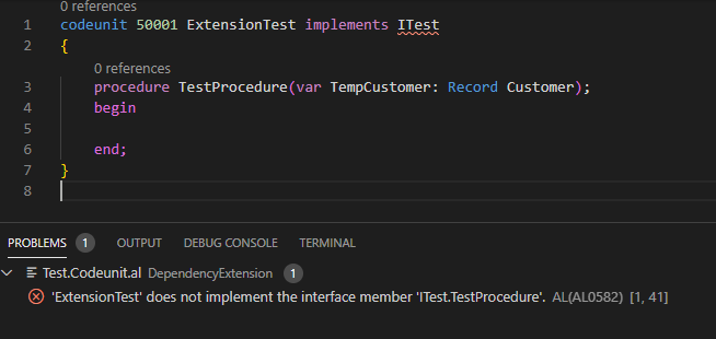 Temporary record parameter in interface procedure · Issue #5675 · microsoft/AL · GitHub