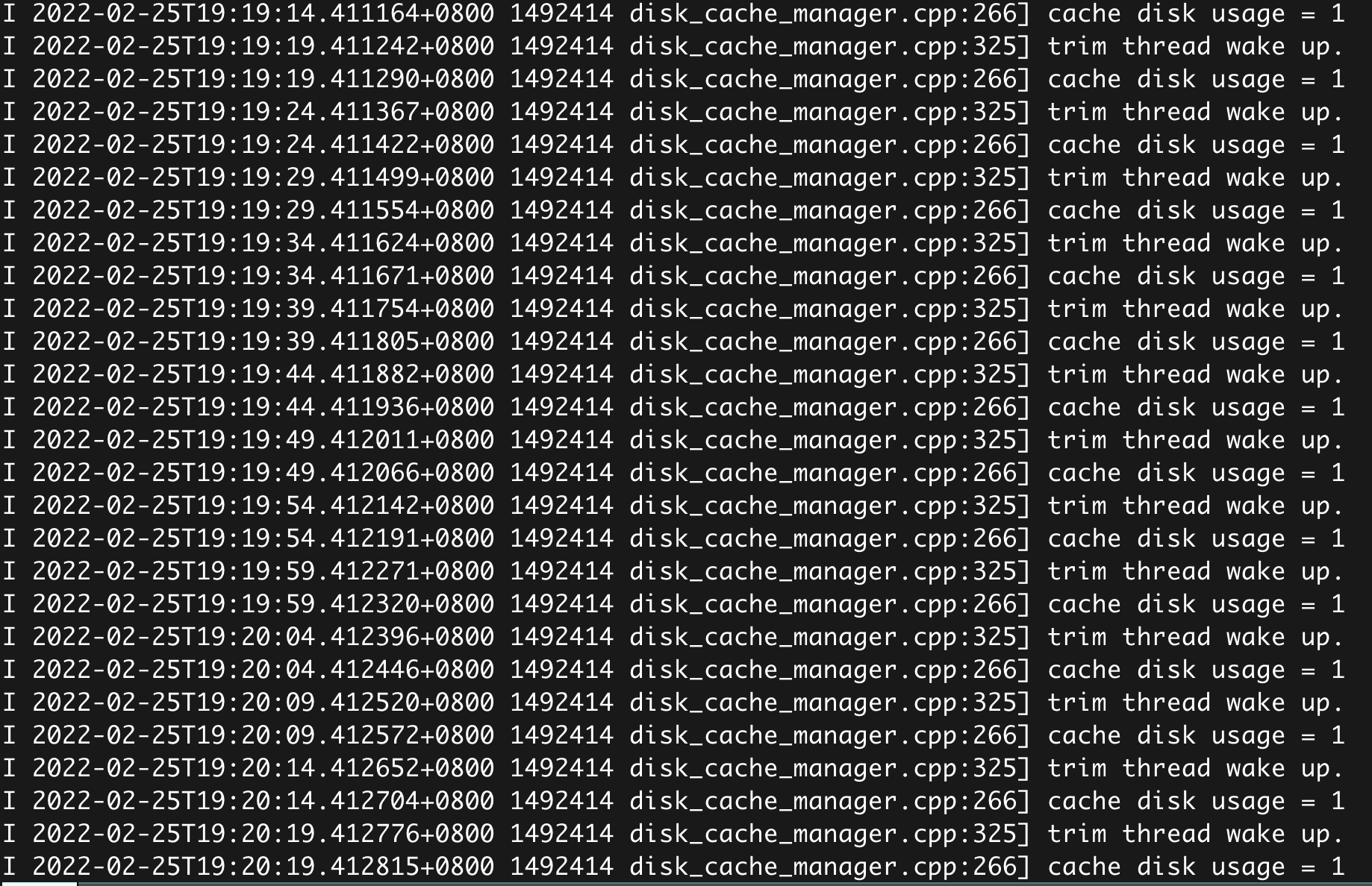 Log optimization in DiskCacheManager · Issue #1106 · opencurve/curve · GitHub