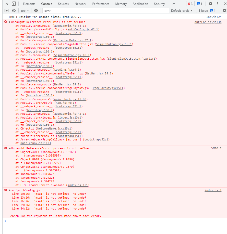 Cannot login on msal-react, error on console.log() · Issue #4522 · AzureAD/microsoft ...