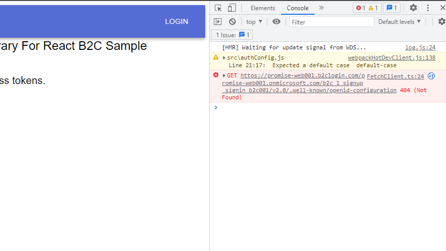 Cannot login on msal-react, error on console.log() · Issue #4522 · AzureAD/microsoft ...