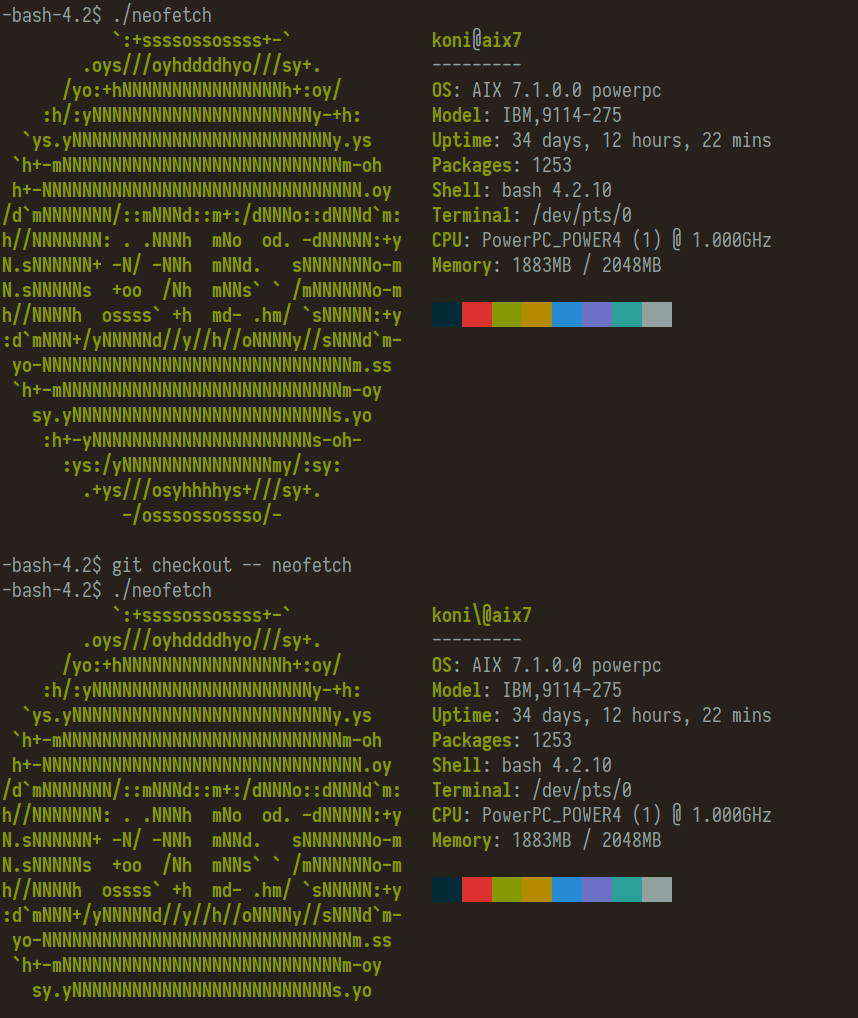 Unexpected backslash being inserted into title variable upon Neofetch ...