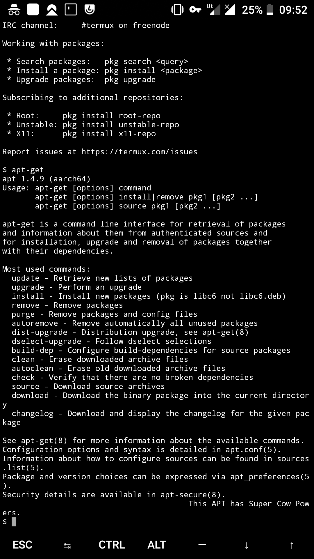 Android Termux installation should be with pkg not apt · Issue #1236 · dylanaraps/neofetch · GitHub
