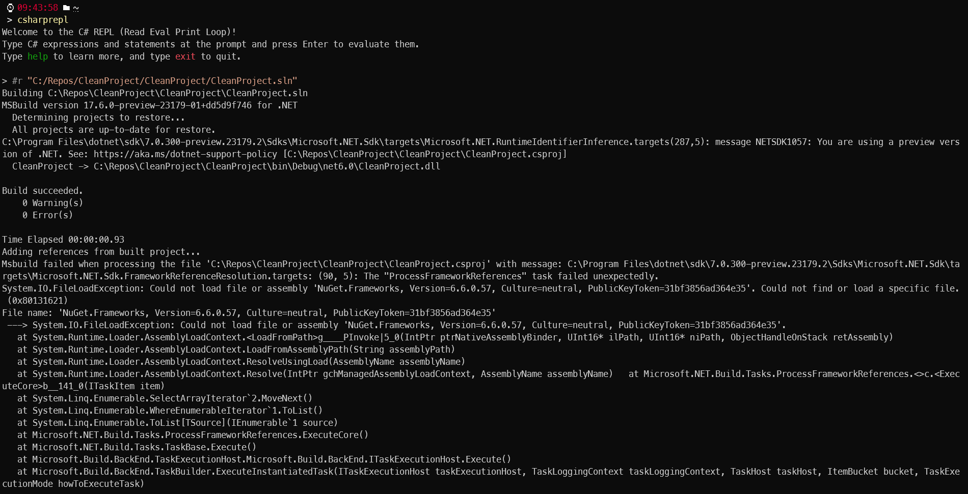 NuGet.Frameworks not found when referencing any local project/solution. · Issue #246 · waf ...