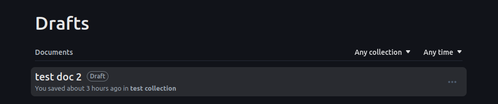 Drafts not returned in search results · Issue #4197 · outline/outline · GitHub