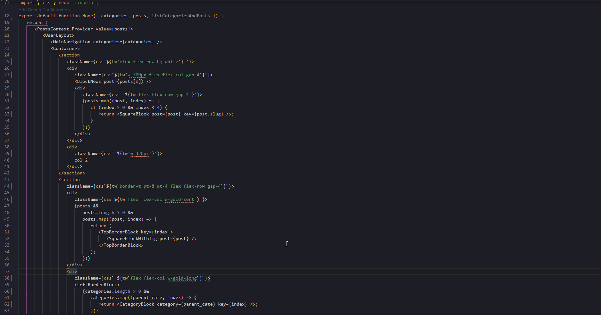 Improve formatting for className={css`${tw`...`}`} (babel-plugin-tailwind-components) · Issue ...