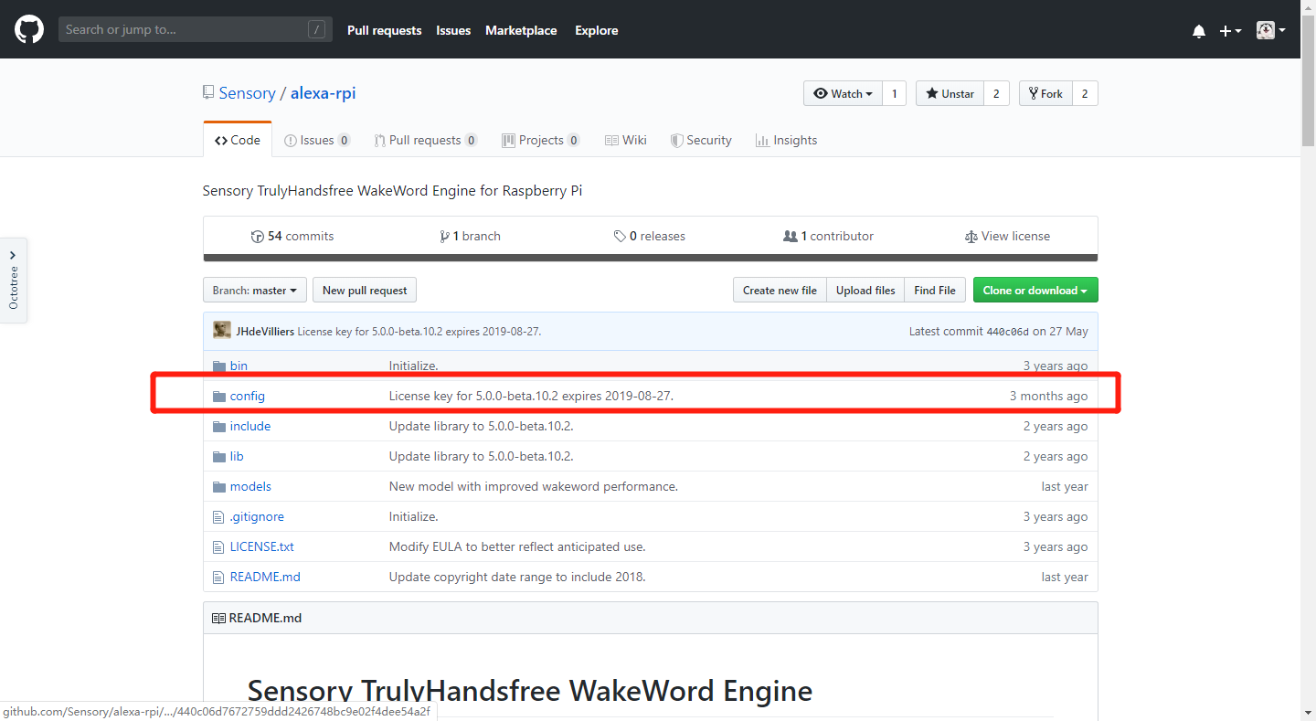 The Sensory TrulyHandsfree binaries license key has expired. · Issue #1482 · alexa/avs-device ...