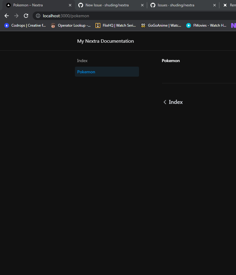 · Issue #1980 · shuding/nextra · GitHub · Issue #1980 · shuding/nextra · GitHub