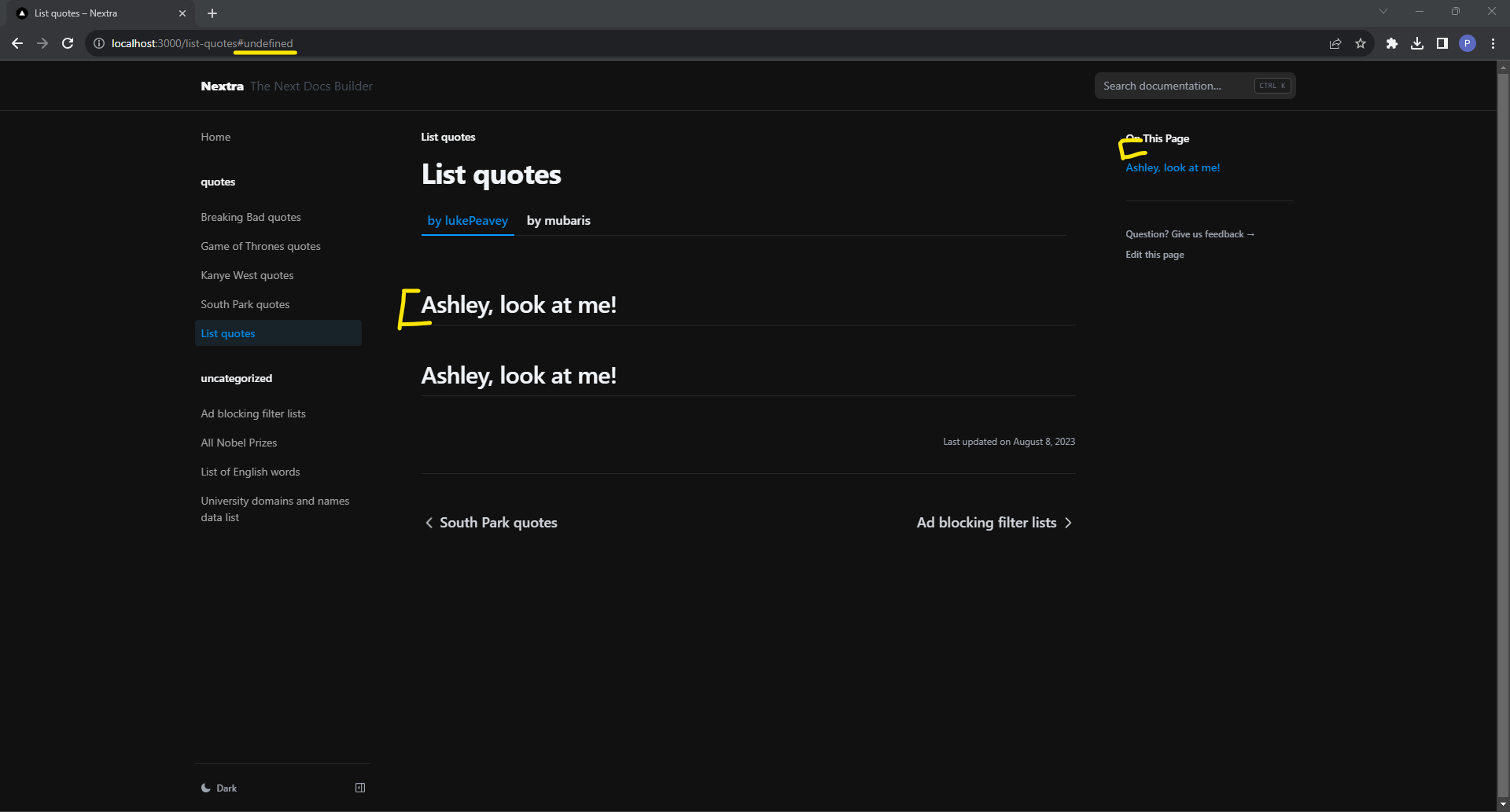 and ` ` · Issue #2136 · shuding/nextra · GitHub and ` ` · Issue #2136 · shuding/nextra · GitHub