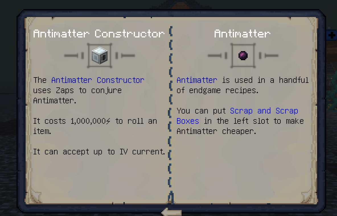 [bug] Antimatter Constructor Book Page Has Incorrect Text · Issue 474 · Ftbteam Ftb Mods