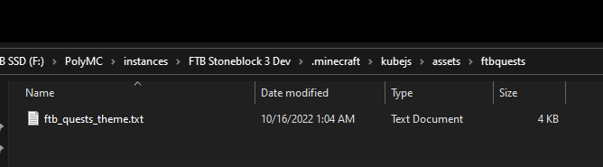 [Bug]: Quest theme file not working correctly · Issue #482 · FTBTeam/FTB-Mods-Issues · GitHub