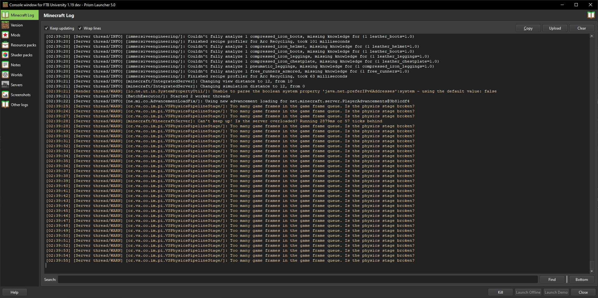 Thread problems on joining worlds · Issue #493 · ValkyrienSkies/Valkyrien-Skies-2 · GitHub