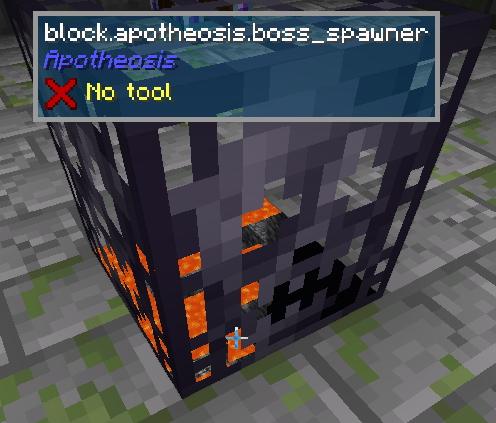 The Boss Spawner block is not set to be transparent, so it lets you see through blocks · Issue ...