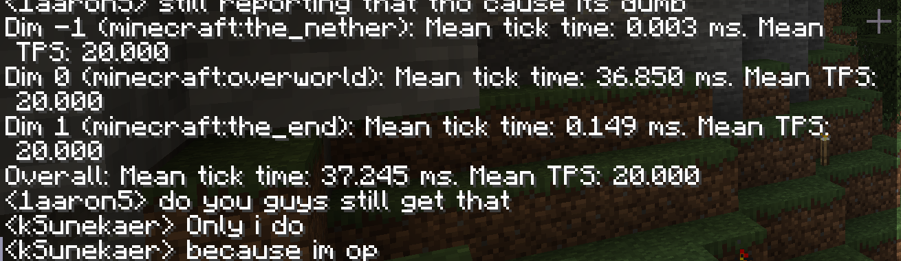 [1.14.4] "/forge tps" gets sent to every op instead of just the player ...