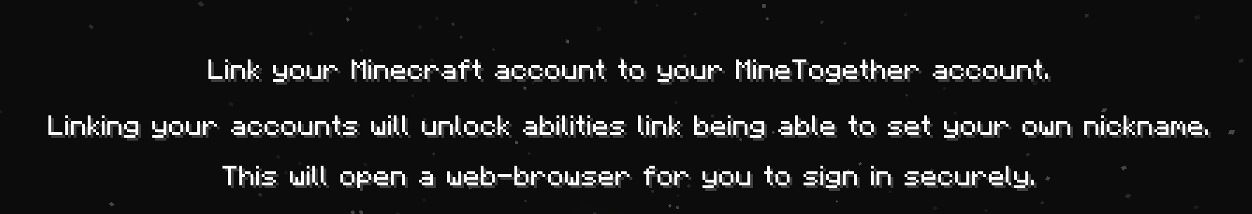 Typo "Linking your accounts will unlock abilities link being able to ...