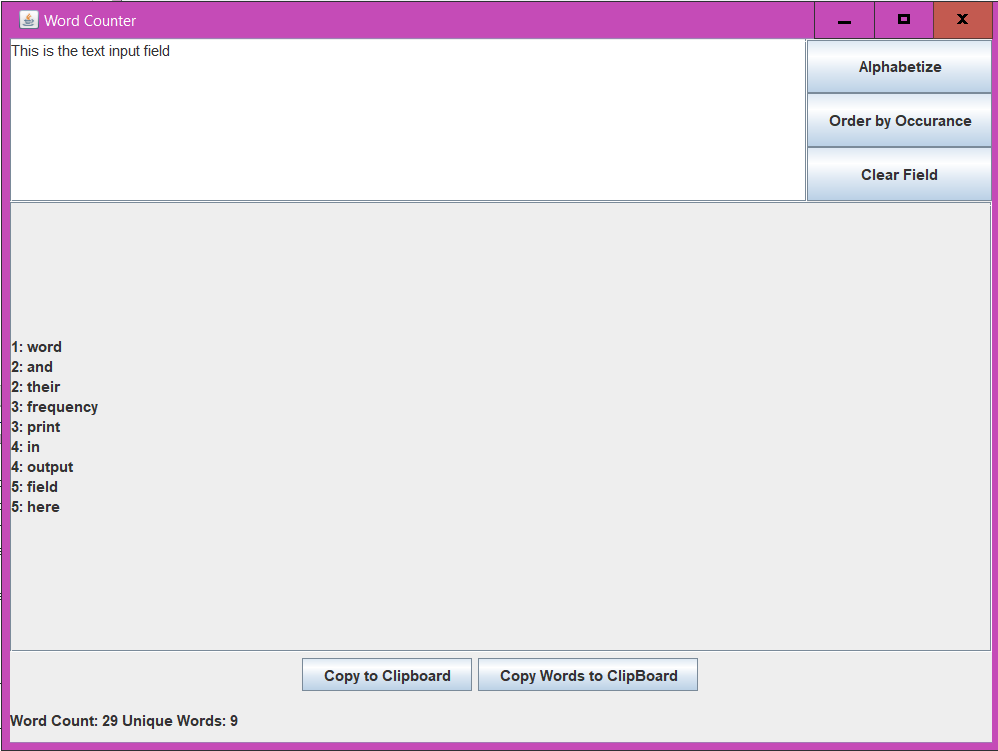 GitHub - Gott22e/WordCounter: Java program with GUI for user to copy/paste text and get its word ...