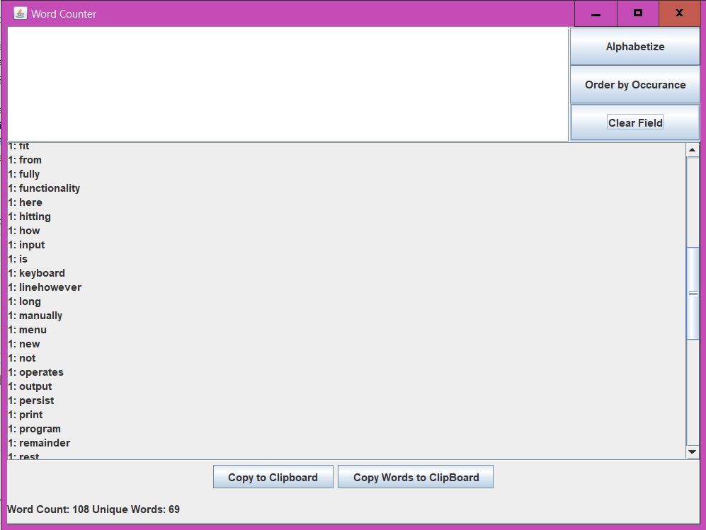 GitHub - Gott22e/WordCounter: Java program with GUI for user to copy/paste text and get its word ...