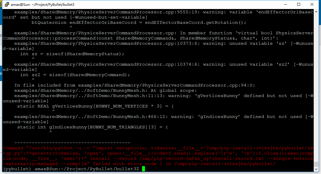 Cant Install Pybullet On Ubuntu！ · Issue 1988 · Bulletphysicsbullet3 