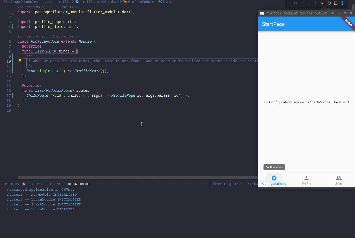 Routeroutlet Bug With Dynamic Parameters · Issue 491 · Flutterando Modular · Github