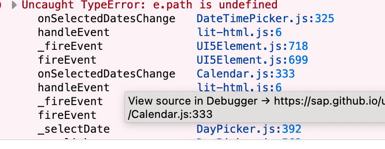 DateTimePicker: selecting a date in Firefox crashes the component · Issue #4136 · SAP/ui5 ...