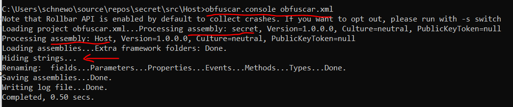 HideStrings does not work in .Net core 2.1 App but in assembly · Issue ...