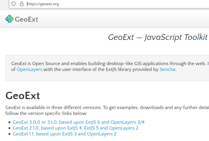 Add GeoExt 4.0 to website and README · Issue #695 · geoext/geoext · GitHub