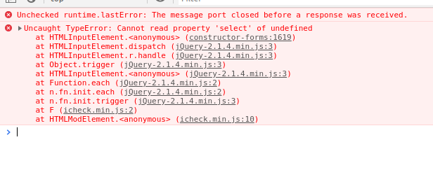 批量操作js报错 $.admin.grid.select(id) not defined · Issue #3587 · z-song/laravel-admin · GitHub