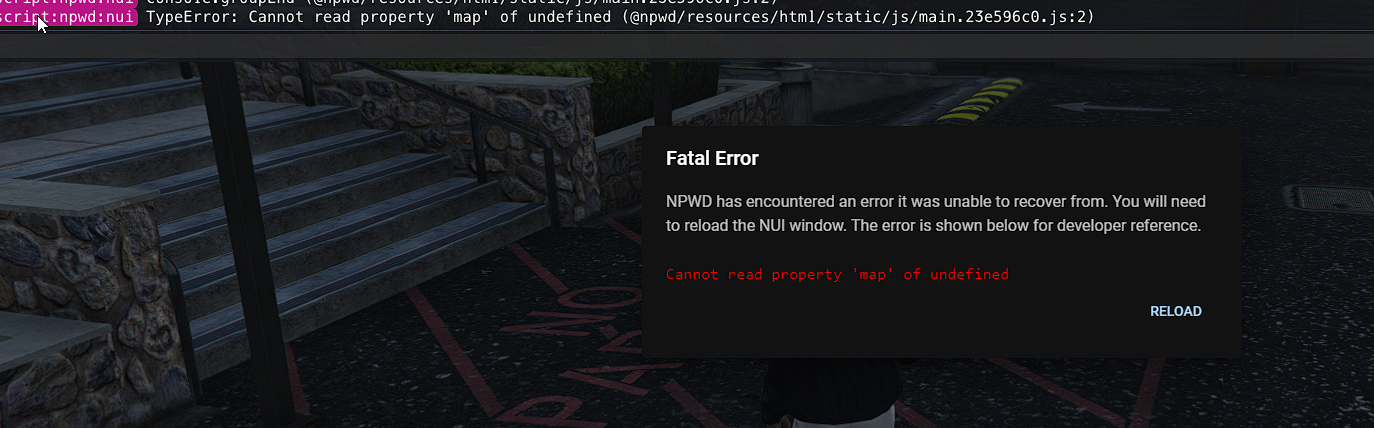Bug: Cannot read property 'map' of undefined · Issue #626 · project-error/npwd · GitHub