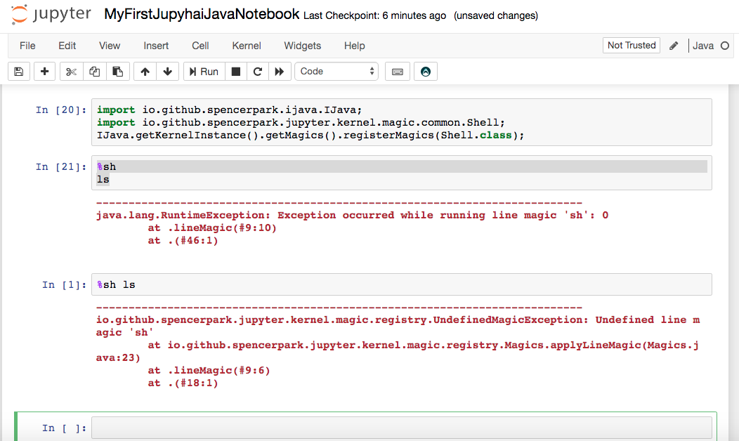 Run shell commands · Issue #76 · SpencerPark/IJava · GitHub