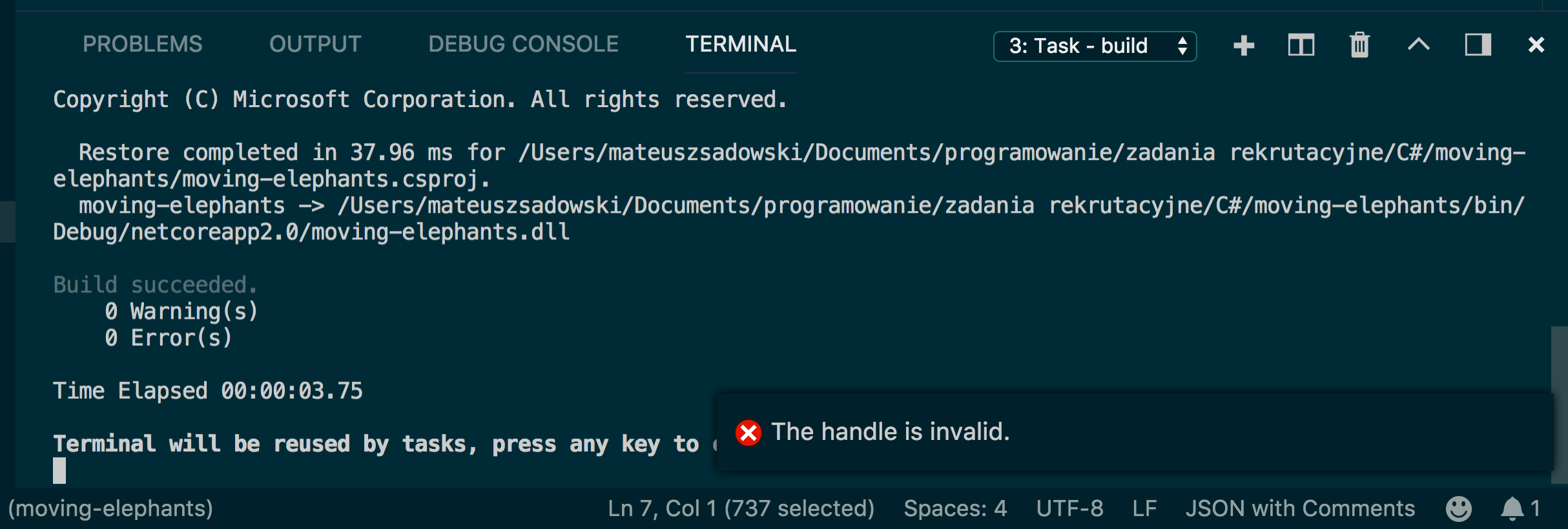 Debugging Using Redirected Input From File The Handle Is Invalid 3332